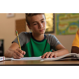 TICONDEROGA Pencils, Wood-Cased, Pre-Sharpened, Graphite #2 HB Soft, Yellow, 30-Pack (X13830)