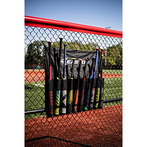 Easton | TEAM HANGING BAT BAG | Holds 10 Baseball / Softball Bats | Includes 3 Fence Hooks + Travel Straps