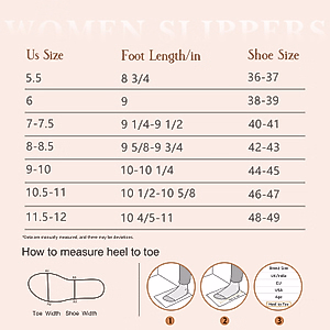 Litfun Women's Fuzzy Memory Foam Slippers Fluffy Winter House Shoes Indoor and Outdoor, Chestnut 7-7.5