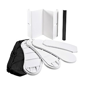 Portable Trade Show Graphic Counter Custom Printed Lightweight with Carrying Case and Shoulder Strap