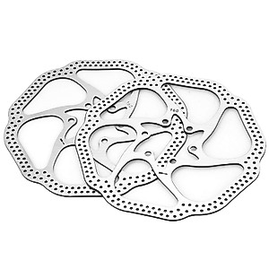 TEUOPIOE Bike Disc Brake Kit, Including Front and Rear Caliper, 160mm Rotor, Mechanic Tool-Free Pad Adjuster for Mountain Bike, Road Bike, Fixed Gear Bike, MTB, BMX