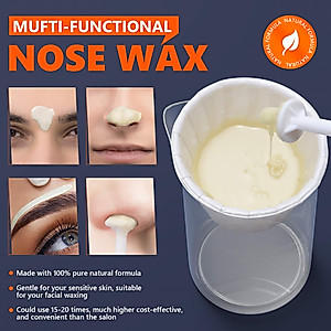 Lifestance Nose Wax Kit, Nose Hair Wax, Nose Wax for Quick & Easy Hair Removal, Painless Nose Hair Waxing Kit for Men Women (15-20 Times Usage)