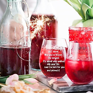 Bestt Friend Gifts For Women,Christmas Gifts for Women Friend,Friendship Gifts for Women Friends,Birthday Gifts for Best Friend,Unique Friend Gifts For Sister Bestie Female Wine Glass