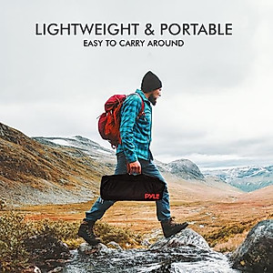 Pyle Projector Screen with Stand - 100" 16:9 HD 4K Portable Lightweight Freestanding Foldable Indoor Outdoor Movie Projection Display with Frame for Home Theater