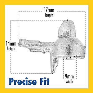 IMPRESA [50 Pack] 3mm Metal Shelf Pegs for IKEA Billy Shelf Pins (Part #131372) - Replacement Cabinet Shelf Pegs for Multiple Furniture Models - Heavy-Duty Shelf Support Pegs - Clips