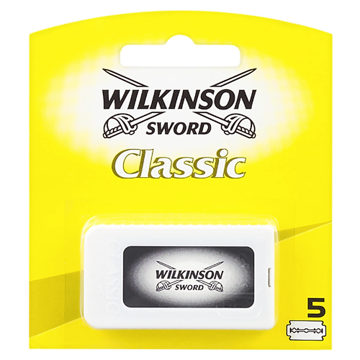 Wilkinson Sword Classic Double Edge Razor Blades, 5 Per Pack (1-Pack)