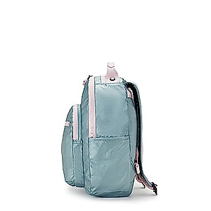 Kipling Seoul Small Metallic Tablet Backpack Fairy Green Met