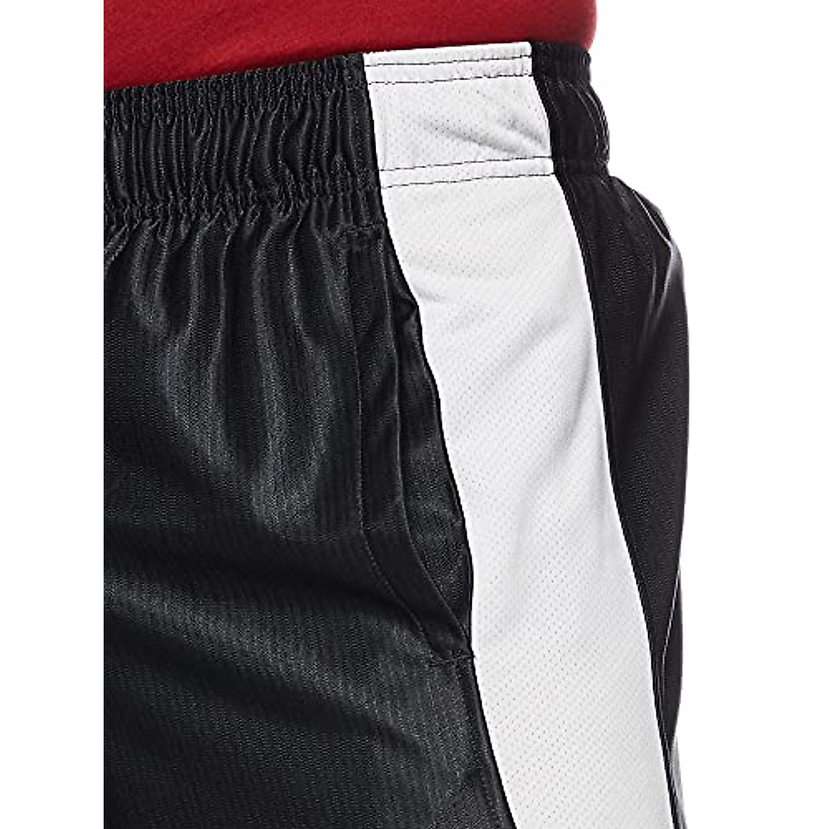 Under Armour Men's Perimeter Basketball Shorts , Black (001)/Halo Gray , Large