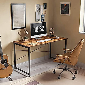 CooFel 47 Inch Computer Desk, Modern Simple Style Small Office Desk, Writing Desk, Study Table, Work Desk for Home Office, Student Study Writing (47" x 24" x 30")