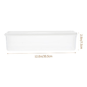 Operitacx Flour Container 3Pcs Pasta Storage Containers Spaghetti Cereal Noodle Keeper Box Refrigerator Airtight Food Storage Containers for Spaghetti Noodles Pasta Eggs Fruits Snacks Pasta Jar