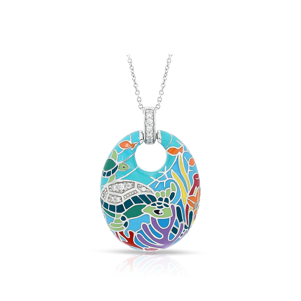 Belle Etoile Sea Turtle Pendant Ivory