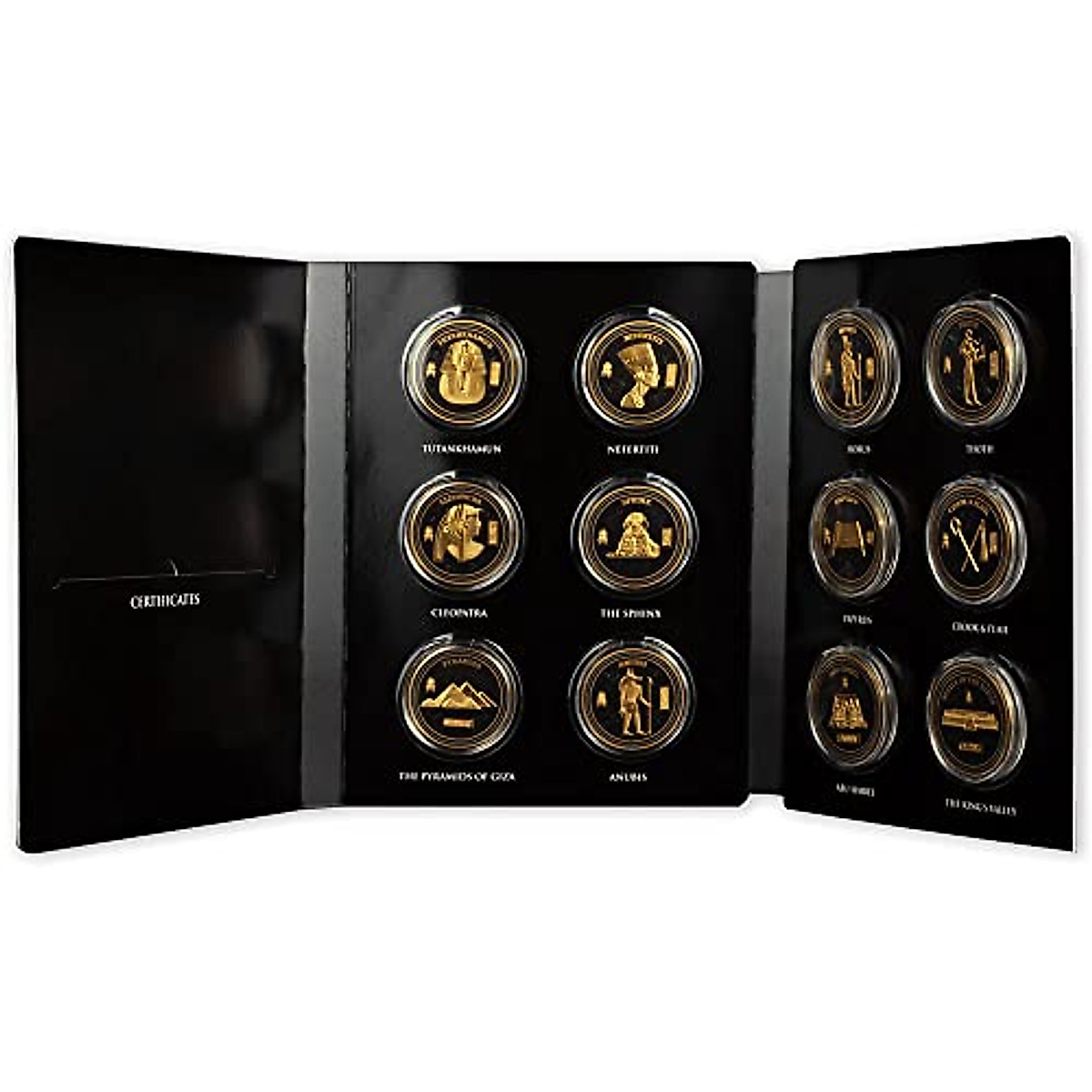 2022 DE Ancient Egypt PowerCoin 100 Years Of Tutankhamun Set 12 Coins 50 Cents Solomon Islands 2022 Proof