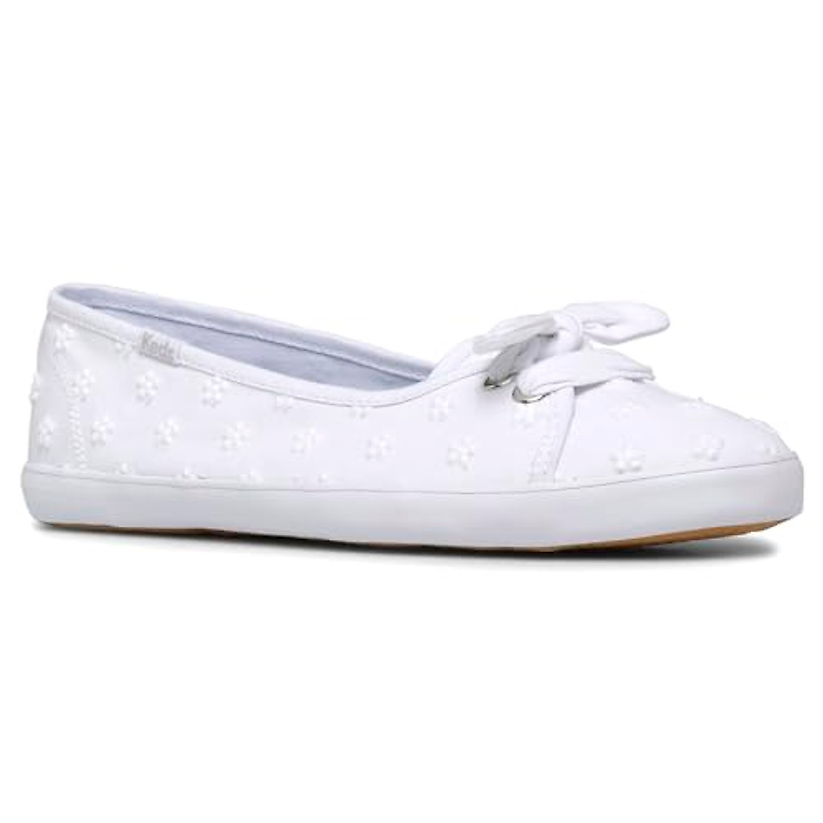 Keds Women's Seaside Sneaker, White Eyelet, 8.5