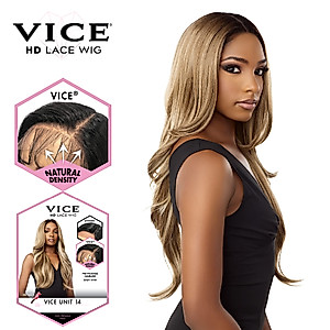 Sensationnel Synthetic Vice HD Lace Deep Part Wig - UNIT 14 (Color:BALAYAGEPLATINUM)