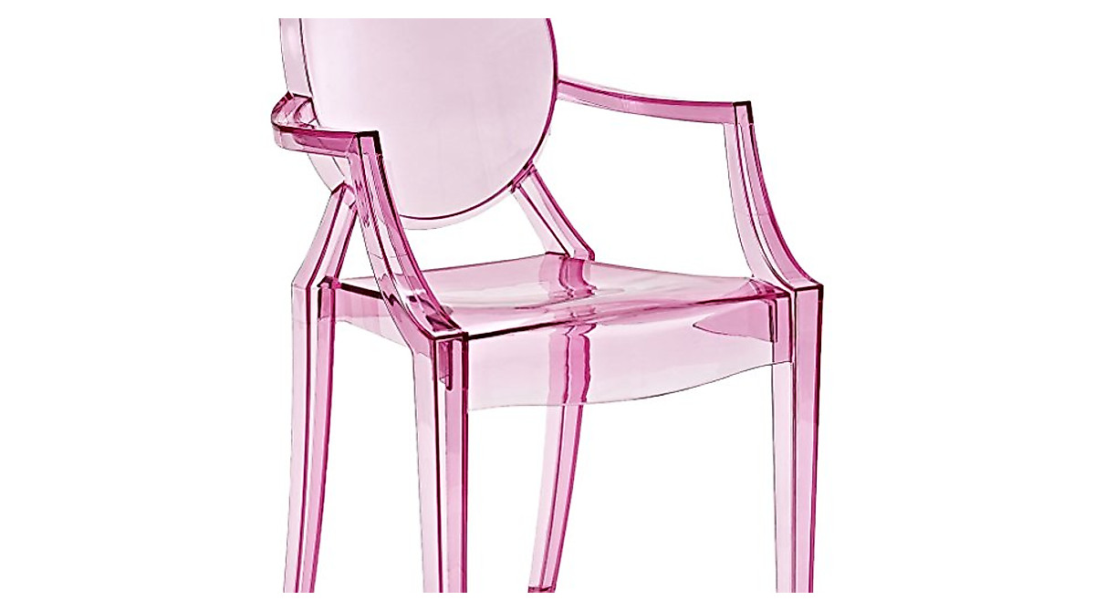 Modway Casper Pink Acrylic Arm Chair - Stylish & Versatile