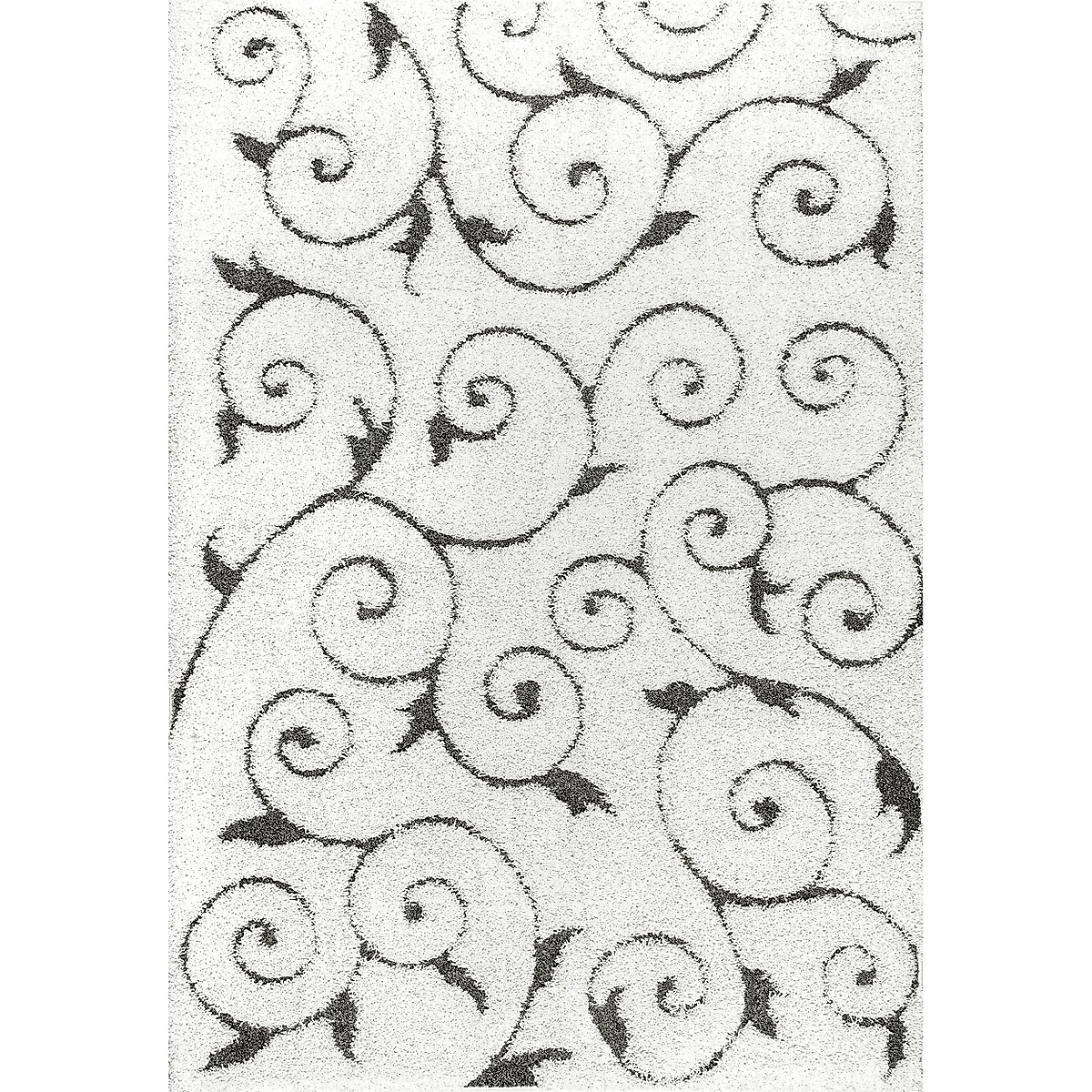 nuLOOM Maisha Contemporary Shag Area Rug, 4x6, Beige