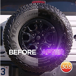 303 Products Graphene Tire Gloss – High Gloss Shine – UV Protection – Hydrophobic Spray Coating – Prevents Cracking and Dry Rot – 3 Months of Protection – 18 oz (30250)