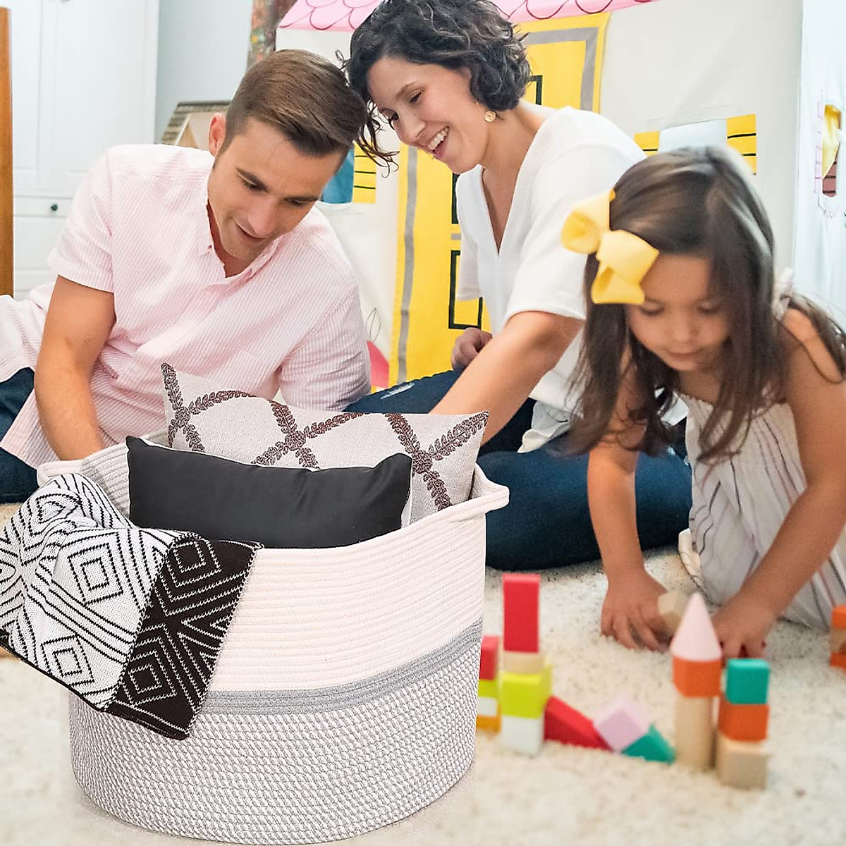 Large Cotton Rope Basket