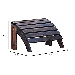 Shine Company Classic Ottoman, Burnt Brown