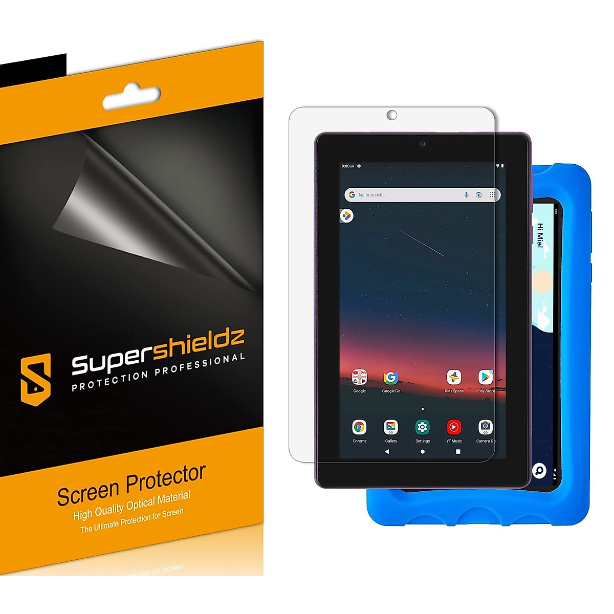 Supershieldz (3 Pack) Designed for Onn 7 inch Tablet Gen 3 (2022) / Onn 7 inch Kids Tablet (2022 Model) Screen Protector, High Definition Clear Shield (PET)