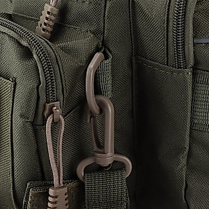 HERCHR Fishing Bag Portable Nylon 600D Outdoor Fishing Tackle Bags Multiple Waist Bag Tackle Boxes for Fishing Gear and Equipment(green)