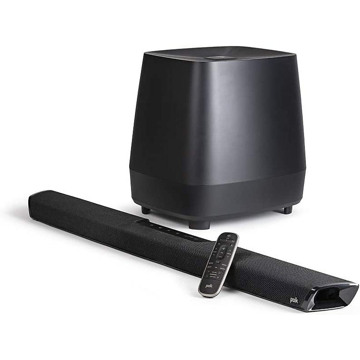Polk Audio MagniFi 2 Sound Bar + SR2 Wireless Surround Sound Speakers Bundle, Black