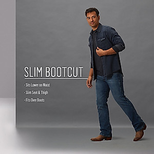 Wrangler Men's Retro Slim Fit Boot Cut Jean, Layton, 32W x 32L