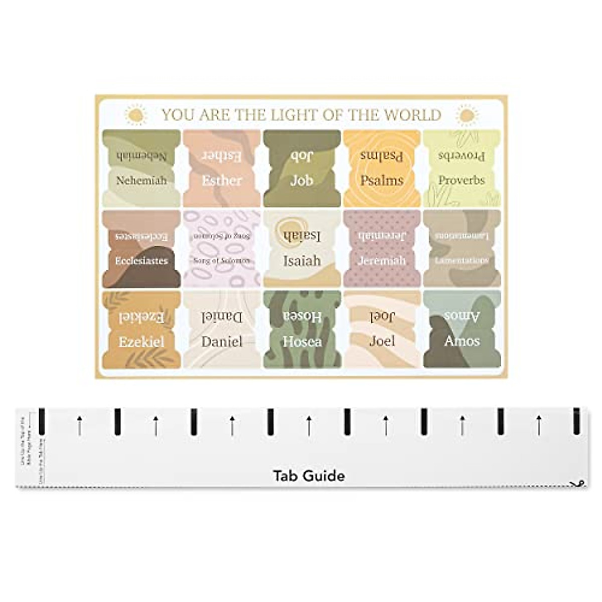 Mr. Pen- Bible Tabs, 75 Tabs, Boho Theme, Laminated Bible Tabs for Women and Men, Bible Tabs for Study Bible, Bible Index Tabs, Bible Book Tabs, Bible Labels Tabs, Mr Pen Bible Tabs
