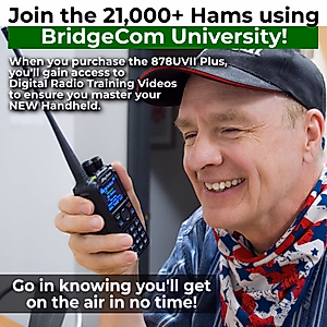 AnyTone AT-D878UVII Plus – Dual Band DMR/Analog 7W VHF, 6W UHF – w/Free $97 Training Course – Bluetooth PTT - Digital/Analog APRS RX & TX - 500K Contacts Plus Great Support from BridgeCom!