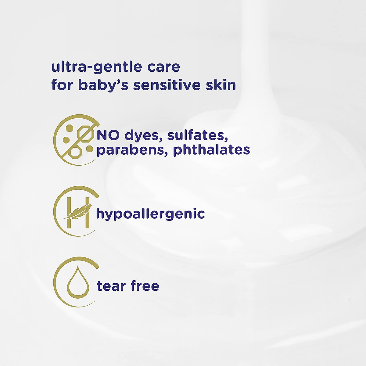 Baby Dove Baby Wash and Shampoo Baby Bath Products for Baby's Delicate Skin Rich Moisture Washes Away Bacteria, Tear-Free and Hypoallergenic, 13 Fl Oz (Pack of 3)