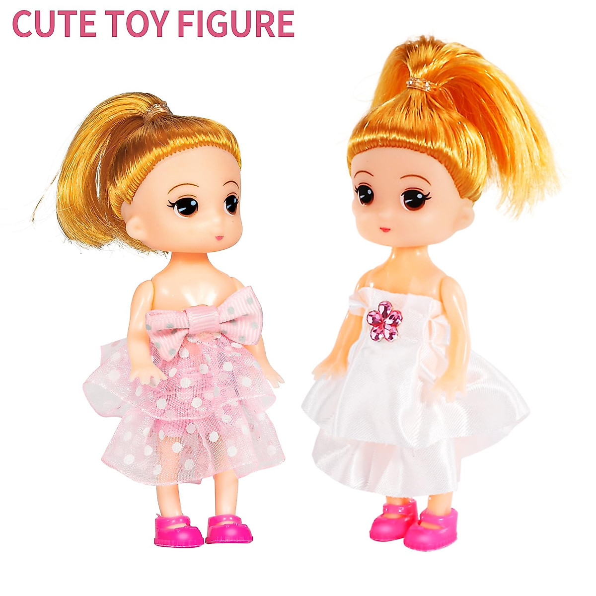 TEMI Villa Toys for 3 4 5 6 7 8 Years Old Girls - 4 Storeys 12 Rooms, Indoor Playset with 2 Dolls Toy Figures, Toys Furniture and Accessories, Pretend Girls Plays, Building Toys, Gifts Toy