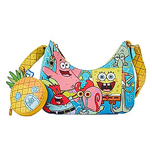 Loungefly Spongebob Squarepants Group Shot Crossbody Bag