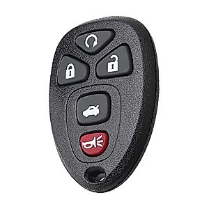 XINXUSONG KOBGT04A Car Key Fob Keyless Control Entry Remote 22733524 5 Button Vehicles Replacement Compatible with Lacrosse Cobalt Malibu G5 G6 Sky