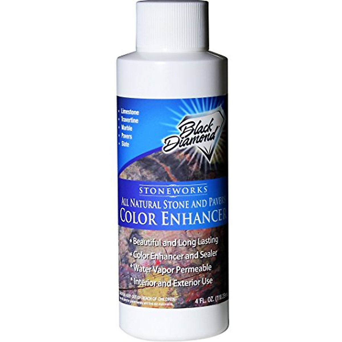 Product Image Black Diamond Stoneworks Wet Look Natural Stone Sealer Trial Size and Color Enhancer Sealer for All-Natural Stone and Pavers.Trial Size