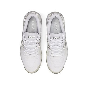 ASICS Women's Gel-Challenger 13 Tennis Shoes, 8.5, White/Pure Silver