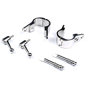 Mxeol Bimini Rail Mount Hinge 7/8 Inch W/Boat Pin Quick Release Stainless Steel Pair