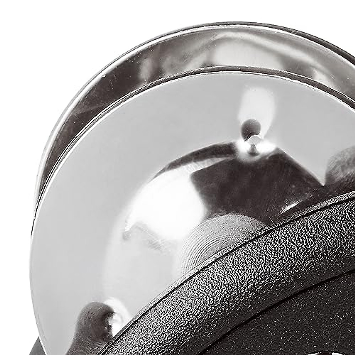 Meinl Percussion Compact Foot Tambourine with Stainless Steel Jingles-NOT Made in China-Accompaniment for Cajon Gigs, 2-Year Warranty, Black (CFJS2S-BK)