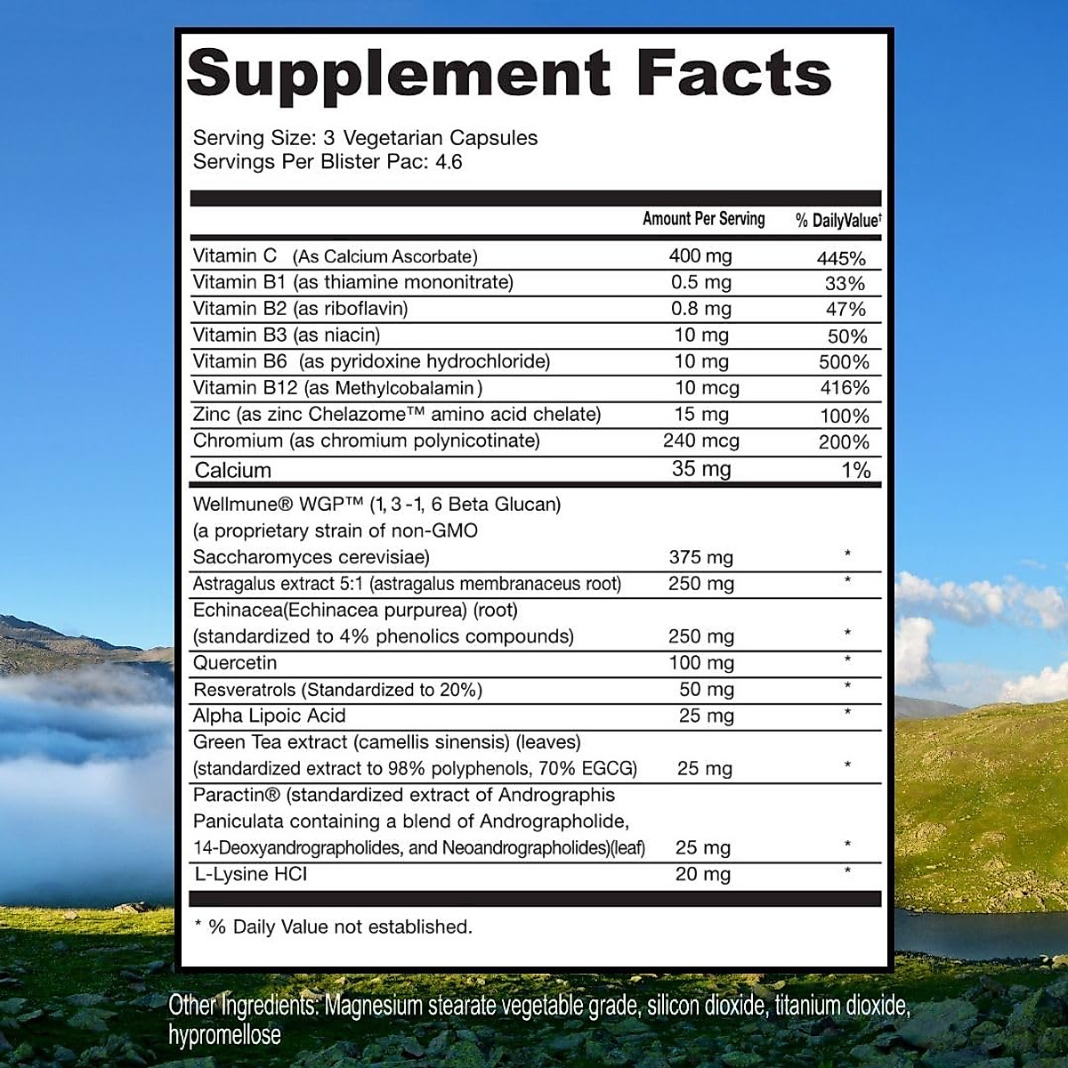 ScimeraMD® Scimune Immune Support Vitamin Supplement with Zinc, Quercetin, Vitamin C, Echinacea, and Wellmune®, 14 CT