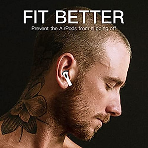 [Fit in The case] 3 Pairs Auyuiiy Upgrade Ear Covers Silicone Tips Sport Grip Accessories Compatible with Apple AirPods 3