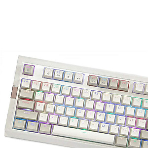 Epomaker Ajazz AK510 104 Keys Retro Mechanical Keyboard with PBT SP Spherical Keycaps and RGB Backlight for Gamer, Programmer, Office Work for or iOS Android Windows (Zorro Brown Switch) (Renewed)