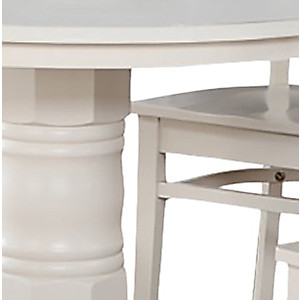 EAST WEST FURNITURE 5 Pc small Kitchen Table and Chairs set-Round Table and 4 Kitchen Chairs