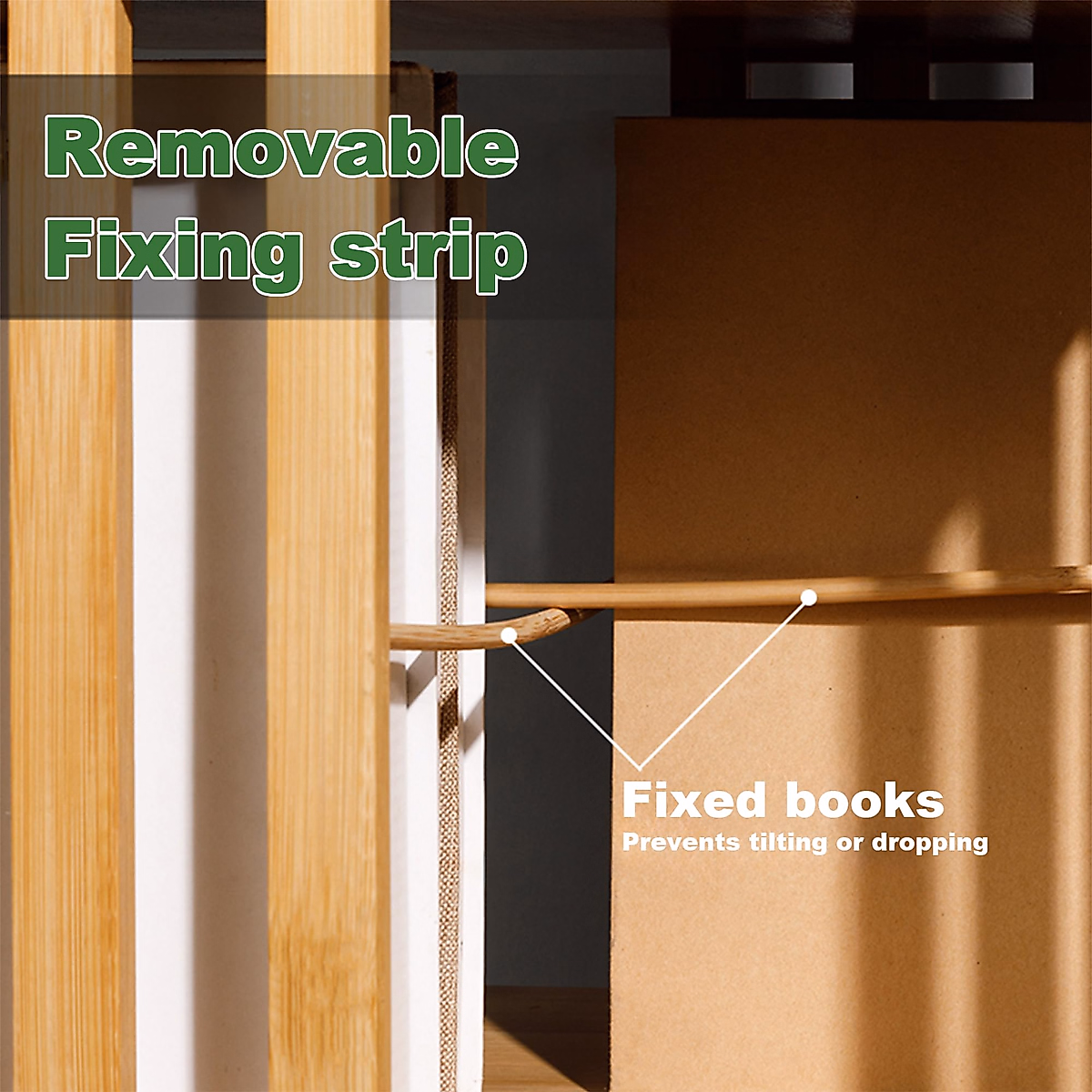 YOWOS Rotating Bookshelf Tower, 360 Display Spinning Bookshelf, Bamboo Bookshelf Floor Standing Storage Rack, Wood Narrow Book Shelf Organizer for Kids&Adults, Walnut 6 Tier