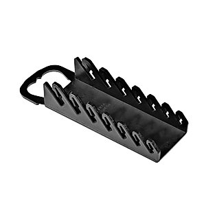 Ernst Manufacturing Gripper Stubby Wrench Organizer, 7 Tool, Black