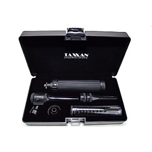 TAXXAN Veterinary Black Otoscope ENT Diagnostic Set with Metal Adapter to USE Standard Disposable Speculum …