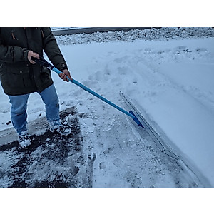 Rink Wizard XL Snow Pusher, 64" Snow Shovel for Backyard Ice Rink