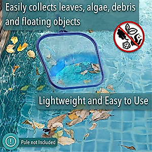 UNCO Pool Skimmer Net, Pool Net, Pool Nets for Cleaning, Pool Skimmer, Pool Cleaning Net, Pool Leaf Skimmer Net, Pool Leaf Net, Pool Leaf Rake, Hot Tub Skimmer Net, Spa Skimmer, Pool Rake Net
