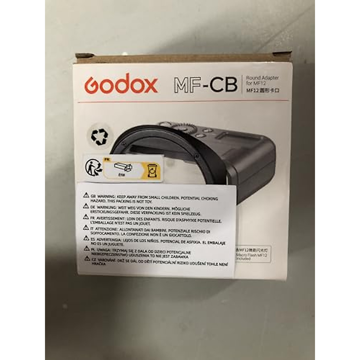 Godox MF-CB Round Adapter for MF12 MF12-K2 Macro Flash