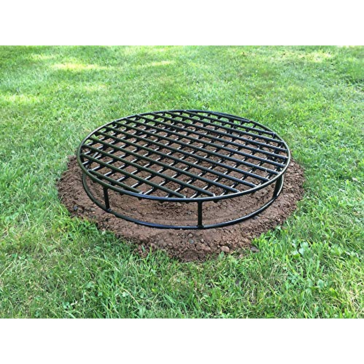 Walden Backyards Round Fire Pit Grate - High Temperature Heavy Duty Steel Above Ground Firegrate for Outdoor Pits and Campfire - 29.2”