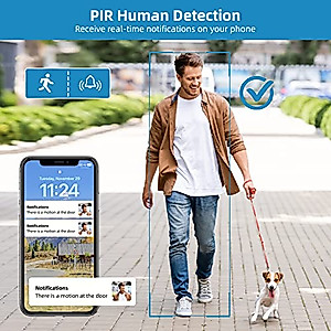 ZZC Video Wireless Doorbell, Camera with 2 Way Audio,1080P FHD, Night Vision, PIR Motion Detection, Real-time Notifications, Cloud Storage with Wide Angle - Black