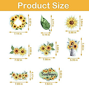 UOMNICUE 30 PCS Yellow Sunflower Hanging Foil Swirls Ceiling Streamers Wall Decor Party Supplies for Kids Birthday Baby Shower Spring Summer Flower Themed Party Decoration